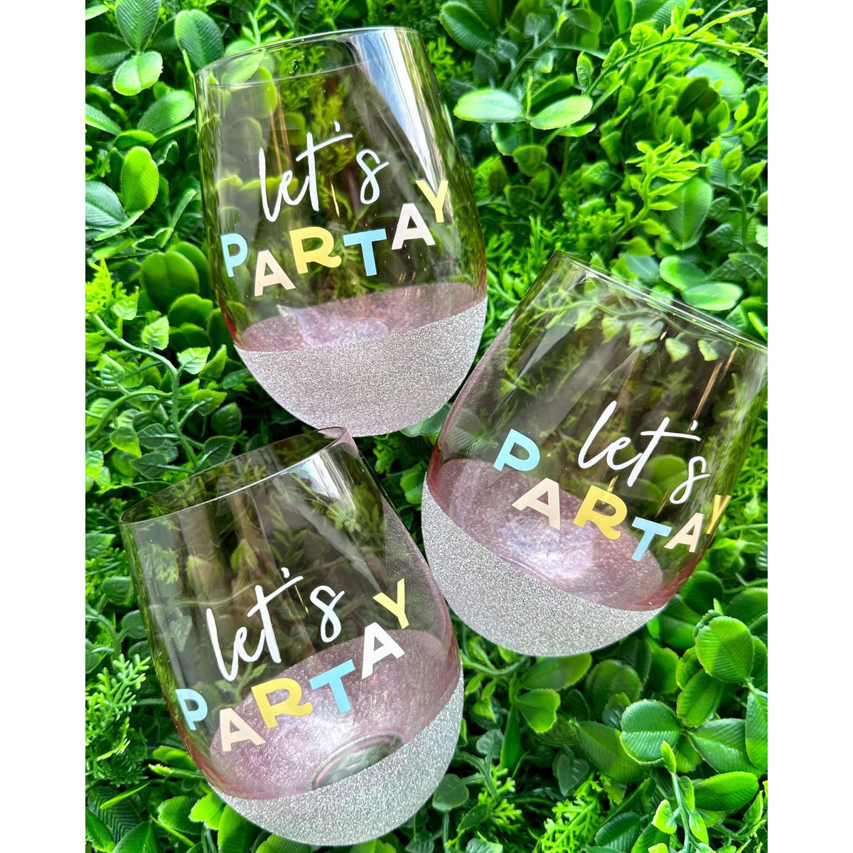 Let’s Partay Birthday Wine Glass - Cheers to Fun! – Alicia DiMichele ...