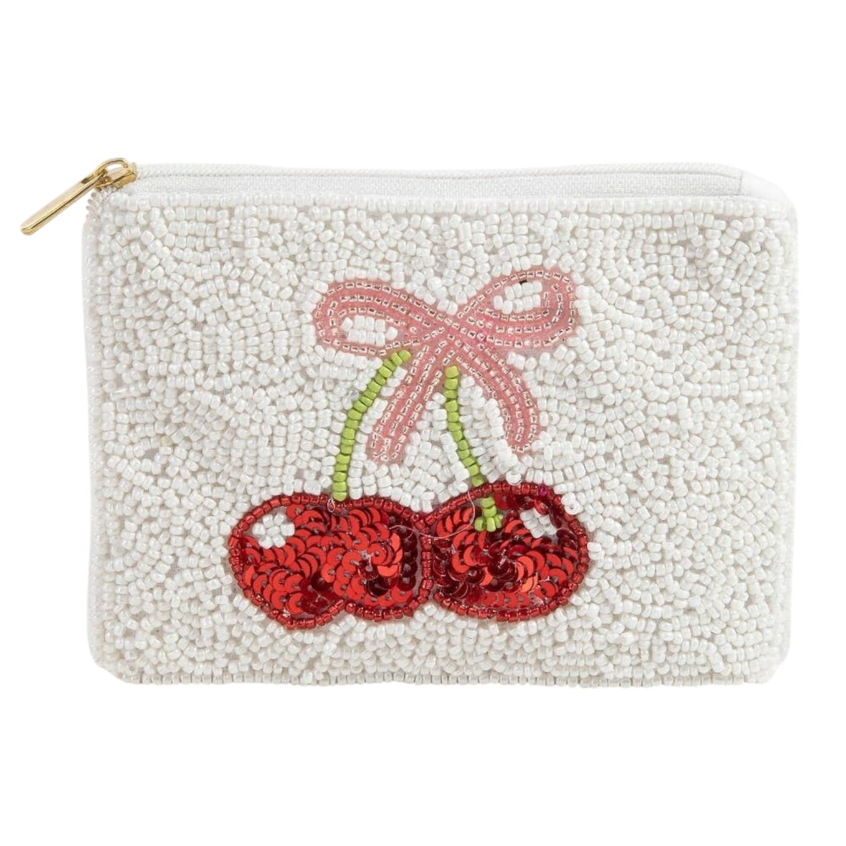 Cherry Bow Beaded Coin Purse – Alicia DiMichele Boutique