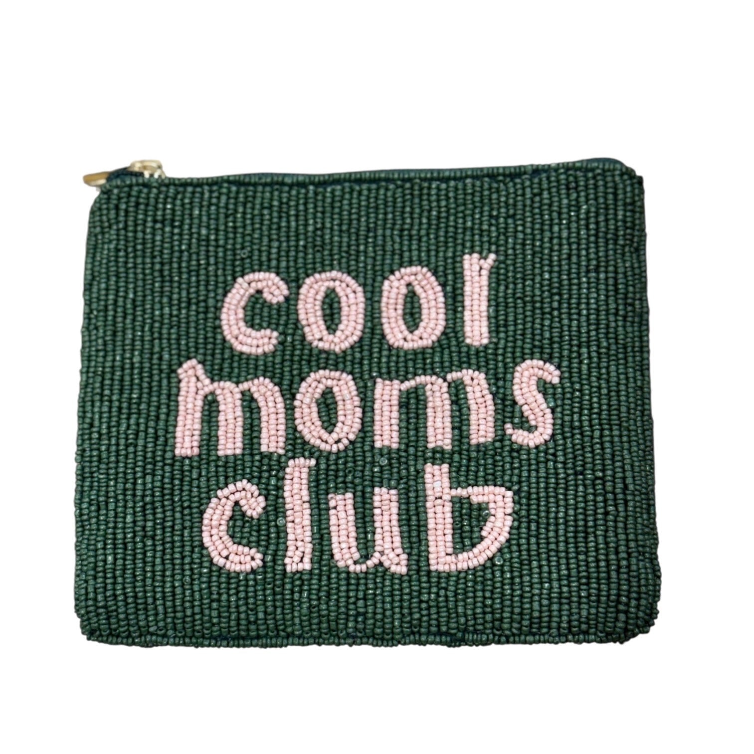 Cool Moms Club Beaded Coin Pouch – Alicia DiMichele Boutique
