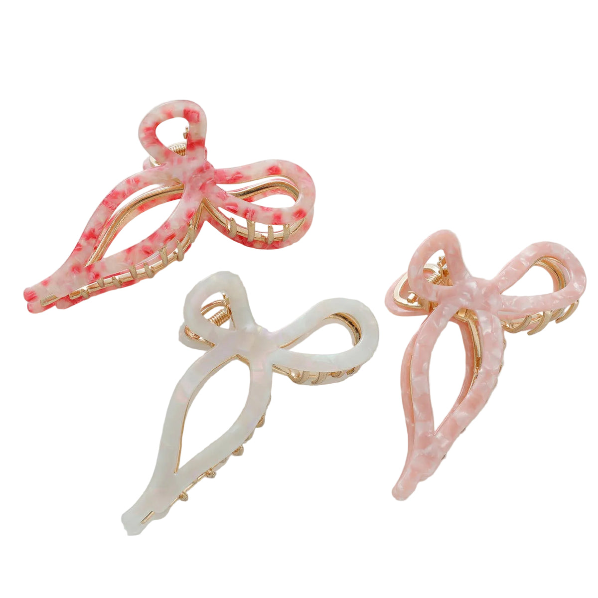 Rosé Bow Claw Clip – Alicia DiMichele Boutique